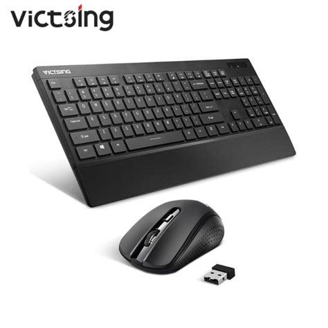 Pc132a Wireless Keyboard And Mouse Combo 104 Keys Keyboard With Chiclet Keys Palm Rest And Mouse