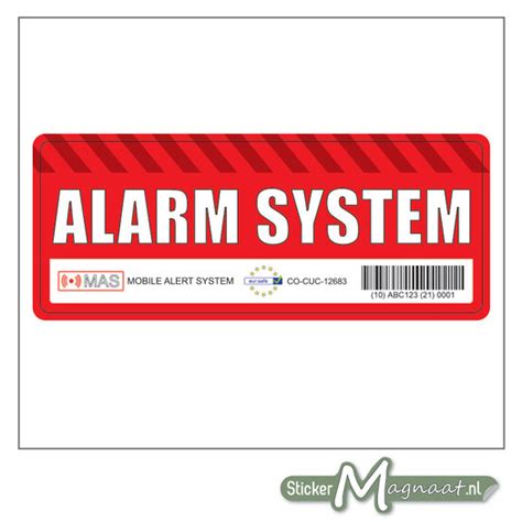 Alarm System Sticker Bestellen StickerMagnaat Nl Stickermagnaat Nl Online Stickers