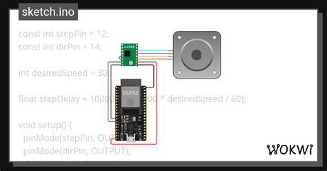 Esp32 A4988 Wokwi Esp32 Stm32 Arduino Simulator