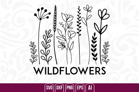 WildFlowers Graphic By Creativemim2001 Creative Fabrica