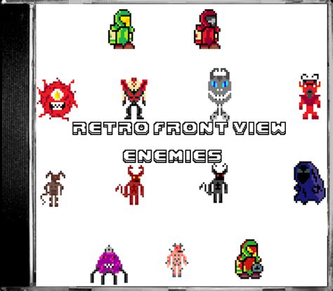 Retro Front View Nes Style Doom Style Monster Sprites By Lazyspar7an