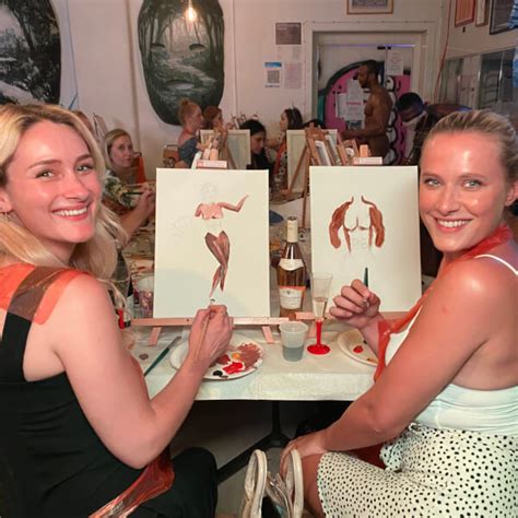 Brushstrokes And Nudes Sip Paint Craft Private Workshop London Classbento