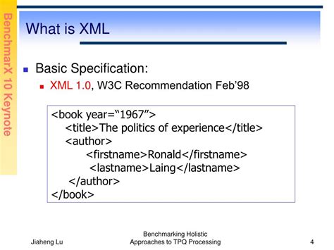 Ppt Benchmarking Holistic Approaches To Xml Tpq Processing Powerpoint Presentation Id 3382598