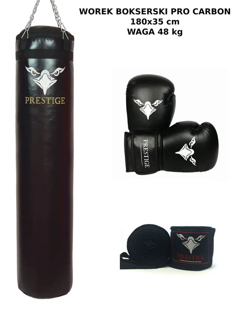 WOREK BOKSERSKI 180x35 PREMIUM RĘKAWICE BOKSERSKIE OWIJKI PRESTIGE