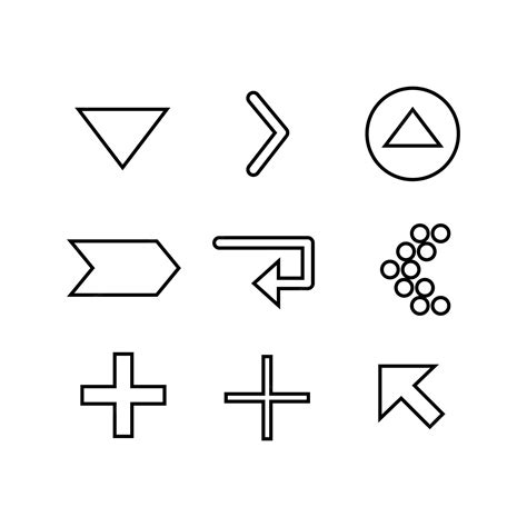 Premium Vector Set Icons Arrow Icon Arrow Vector Collection Arrow Cursor Modern Simple Arrows