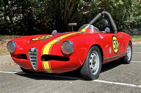 1958 Alfa Romeo Giulietta Spider Veloce 750f Race Car Project For Sale