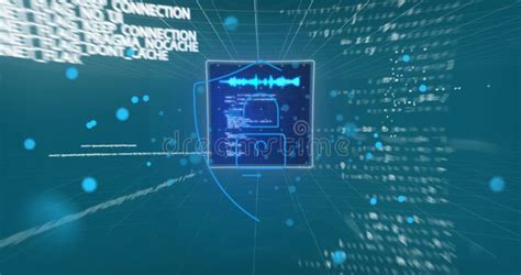 Animation Of Padlock Over Charts And Data Processing Stock Video