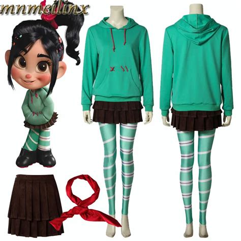 Hot Cakes Wreck It Ralph 2 Vanellope Von Schweetz Cosplay Costume Ralph