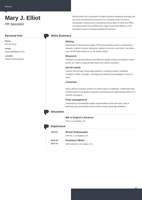 Skills Based CV See A Functional CV Template Examples