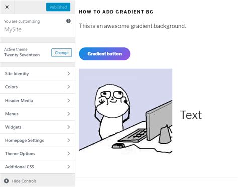 Create Gradient Background In Gutenberg Wordpress Editor