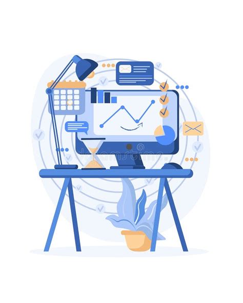 Living Room Interior With Computing Device And Lighting Fixture Stock