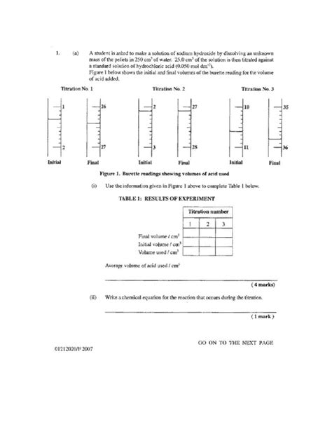 Volumetric Titration Acid Bases And Redox Csec Chemistry 2005 2015 Pdf