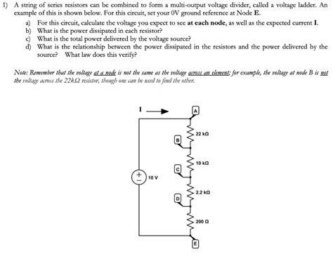 Solved A String Of Series Resistors Can Be Combined To Form Chegg