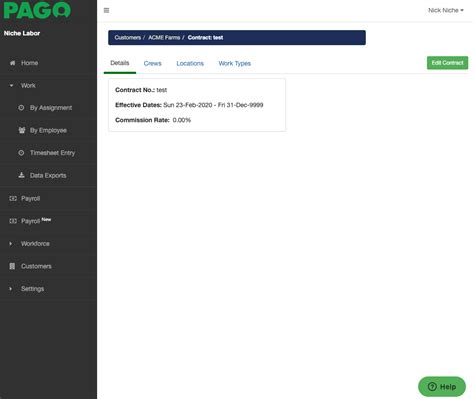 Missing Customer In Timesheet Entry Pago