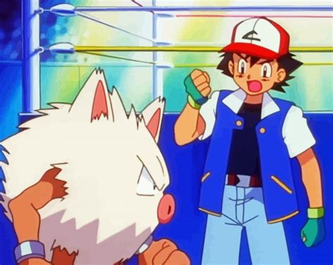 Ash And Mankey Paint By Numbers Paint By Numbers