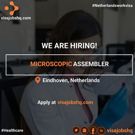 Now Hiring A Microscopic Assembler In Eindhoven €2750 €3250