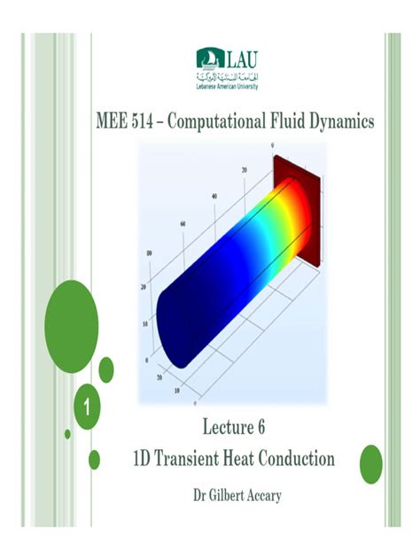 Lecture 06 1d Transient Heat Conduction Pdf Differential Calculus