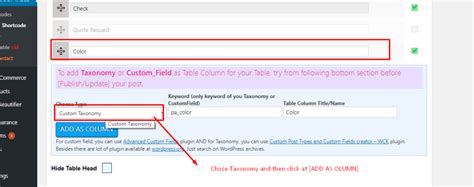 how to show product attributes as individual columns instead of all