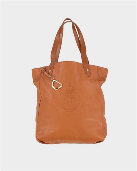 Ralph Lauren Leather Tote Bag With Tags Rokit