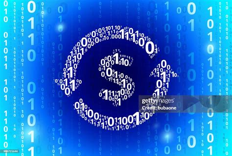 Money Circulation Binary Code Blue Vector Pattern Background High Res