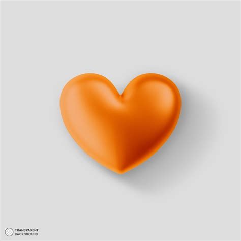 Imágenes De Corazon Naranja 3d Descarga Gratuita En Freepik