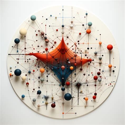 Premium Photo Colorful Network Graph Illustration Generative Ai