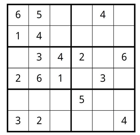 Free 6 X 6 Sudoku Printable Sudoku Printable Sudoku Printable Puzzles