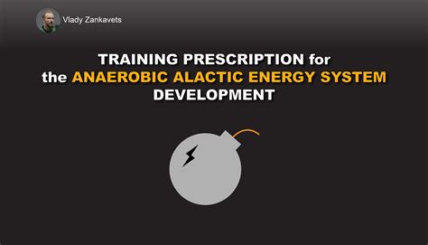 🧾training Prescription For The Anaerobic Alactic Energy System