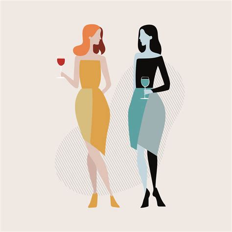 Two Beautiful Women Friends Drinking Wine Girls Celebration Together