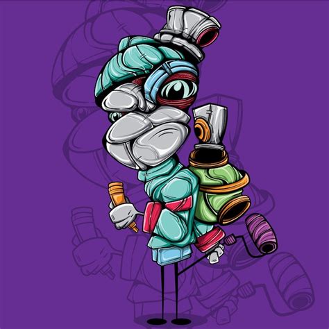 Premium Vector Spray Can Character Design
