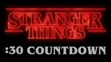 Stranger Things 30 Second Countdown Timer
