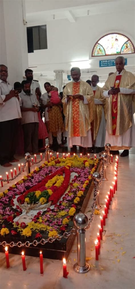 servant of god fr lourdu xavier s death anniversary poondi madha basilica