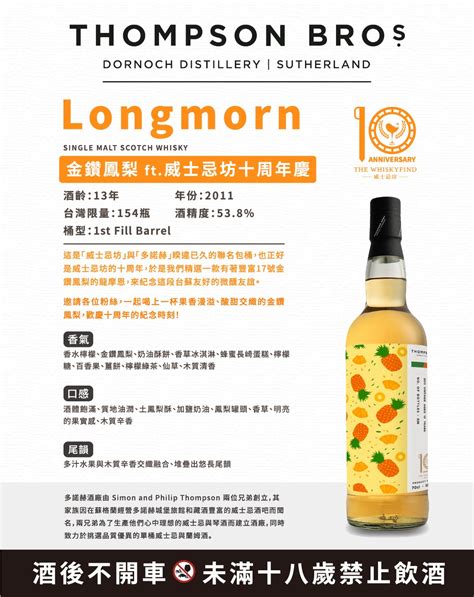 【🎊金鑽鳳梨 Ft The Whiskyfind 威士忌坊十周年慶】 The Whiskyfind 威士忌坊