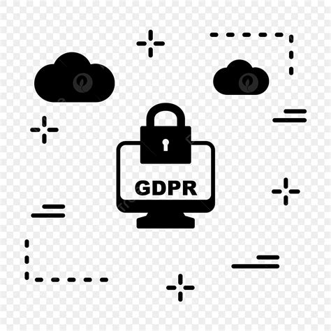 รูปไอคอนของหน้าจอการรักษาความปลอดภัยเวกเตอร์ Gdpr Png Gdpr ล็อค การ