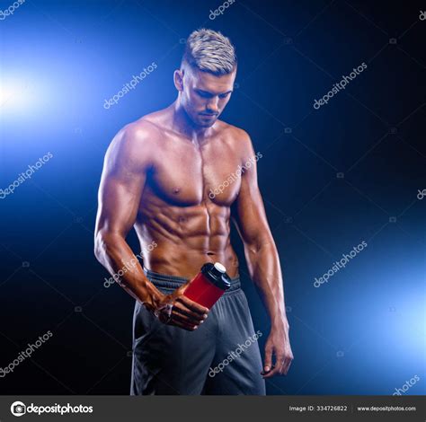 Nutritional Supplement Muscular Men Drinks Protein Energy Drink After