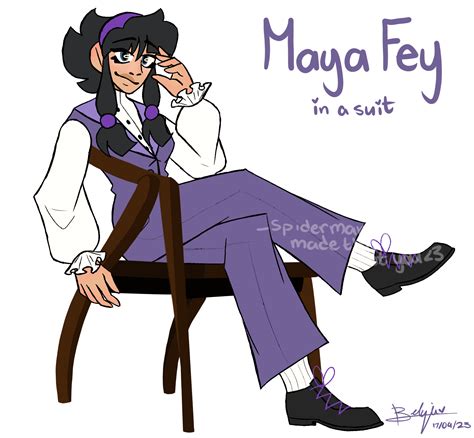 I Drew A Fey Lady In A Suit I Love Drawing Her With Short Hair Sm R Aceattorney