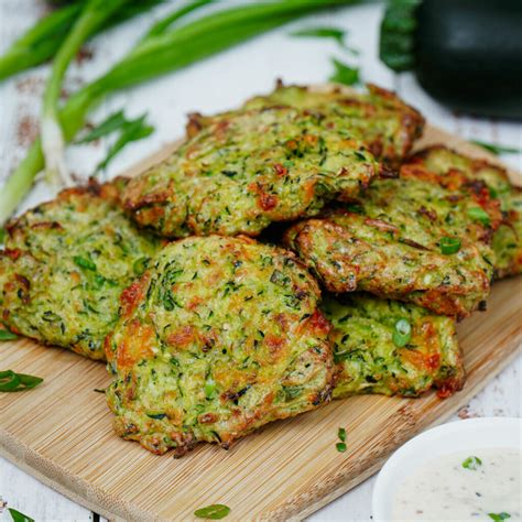 Guilt Free Air Fryer Zucchini Fritters Recipe Video 🥒