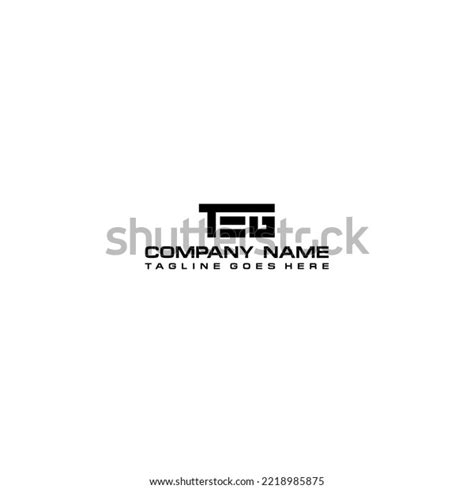 Letter Teg Logo Design Vector Illustration Stock Vector Royalty Free