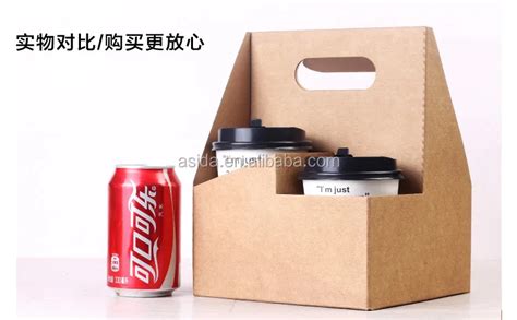 뜨거운 음료 테이크 아웃 상자 4 팩 종이 커피 컵 음료 병 캐리어 Buy 종이 커피 캐리어4 팩 병 캐리어골판지 상자 병 캐리어 Product On