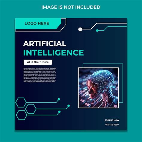 Premium Vector Artificial Intelligence Social Media Post Template