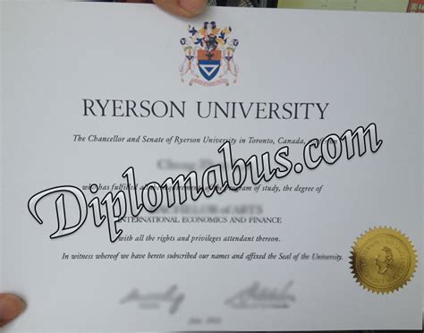 Buy Degree Ryerson University Postgraduate Diploma Diplomabus