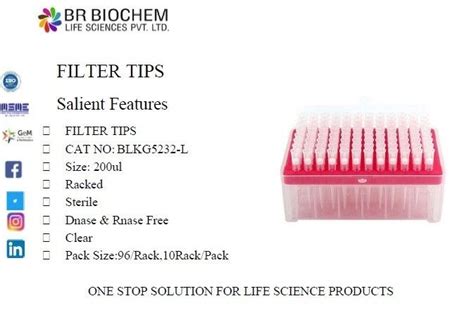 Br Biochem Life Sciences Pvt Ltd On Linkedin Filtertips