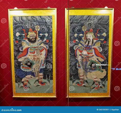 The Colorful Guards In The Complex Harmandir Sahib Golden Temple