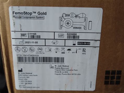 Lot Of 7 Femostop Gold C11165 Femoral Compression System St Judes