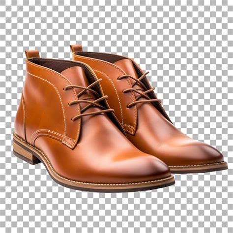 Premium Psd A Pair Of Brown Boots With A Brown Sole