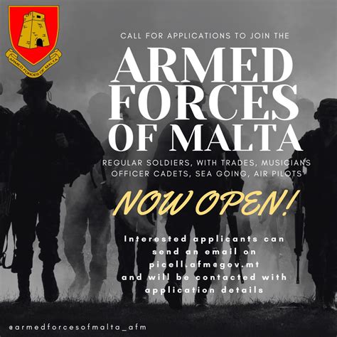 Armedforcesofmalta Armedforces Malta Afm Application Enlistment