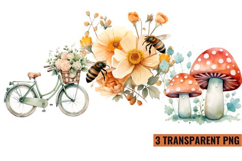 Happy Spring Clipart Sublimation PNG Afbeelding Door CraftArt