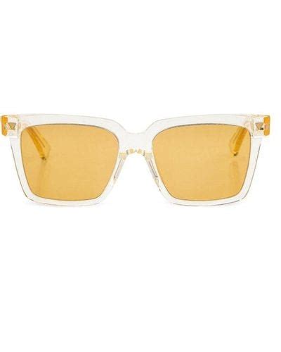 Yellow Bottega Veneta Sunglasses For Women Lyst
