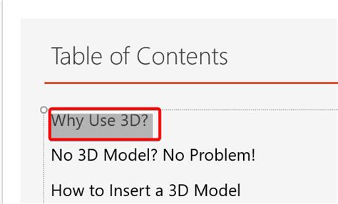 how to create a hyperlinked table of contents in powerpoint vegaslide