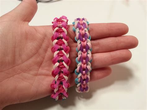 My New Reversible Wonderland Rainbow Loom Bracelet How To Tutorial